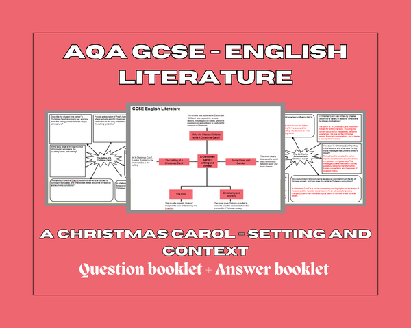 A Christmas Carol – Setting and context - mind maps – Stockley academia