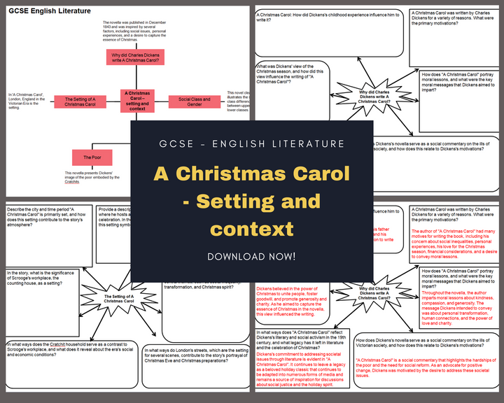 A Christmas Carol (Mind Maps) – Stockley academia